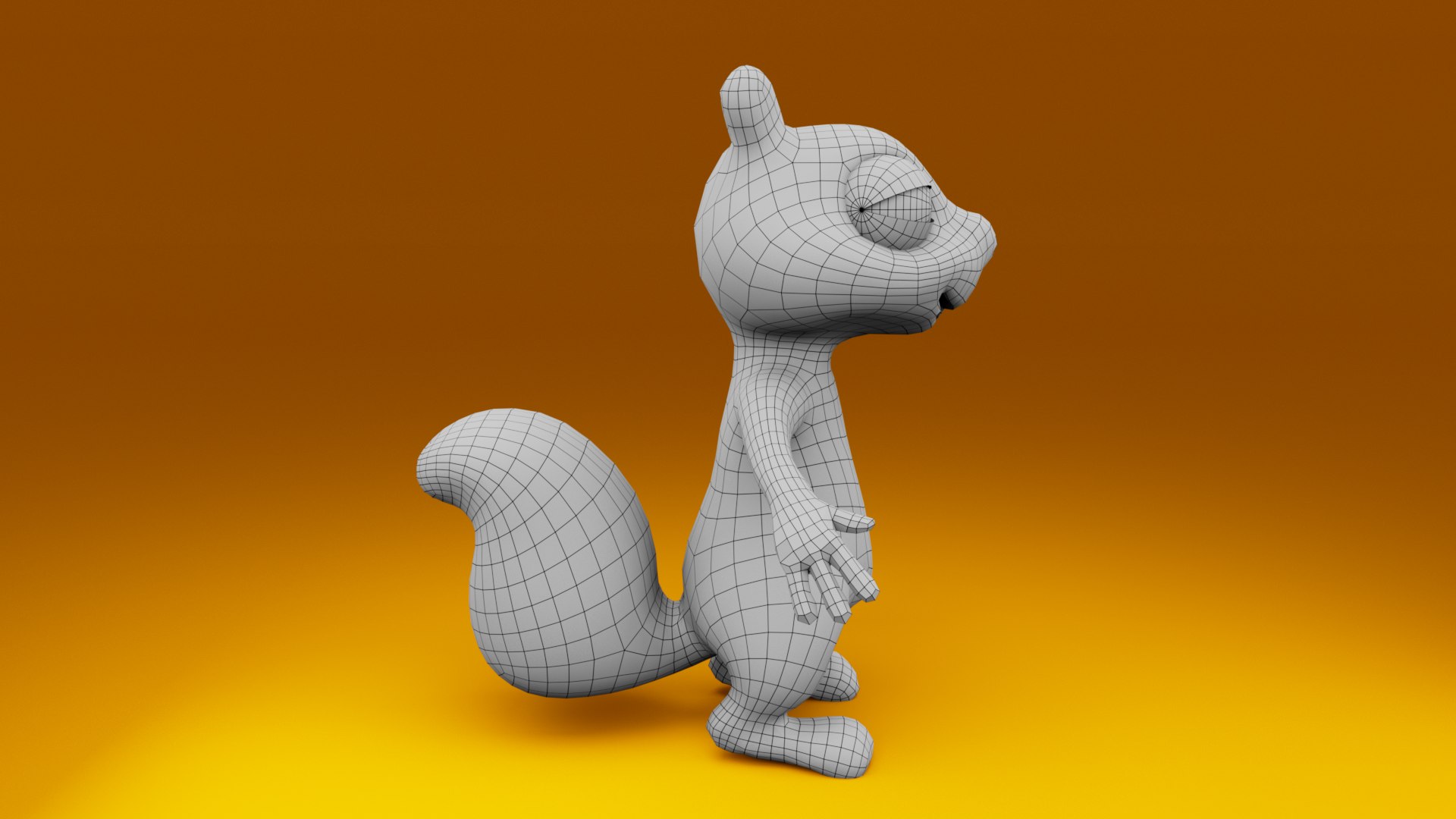 3D Playful Stylized Cartoon Squirrel - TurboSquid 2200556
