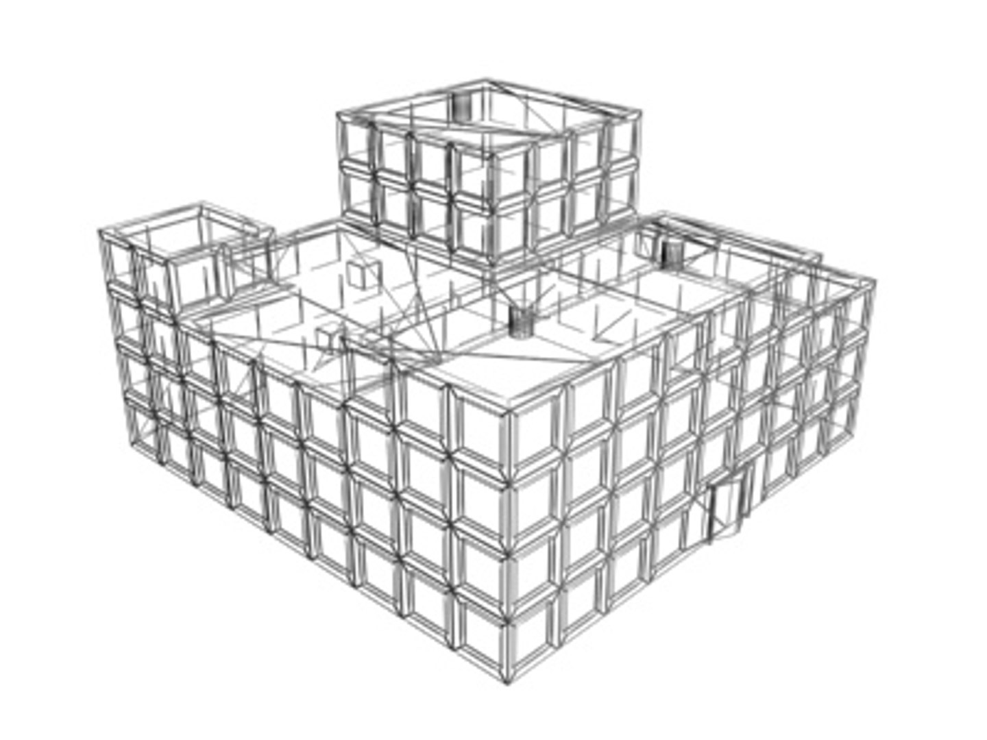 10 city buildings 3d 3ds