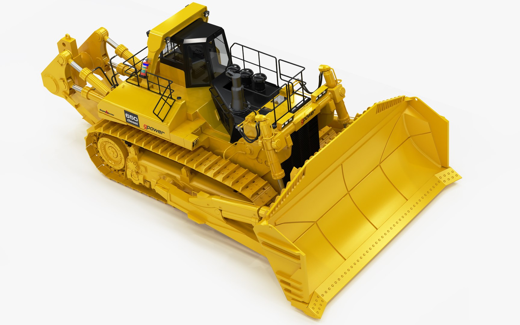 3D Super Crawler Dozer Generic Model - TurboSquid 2046173