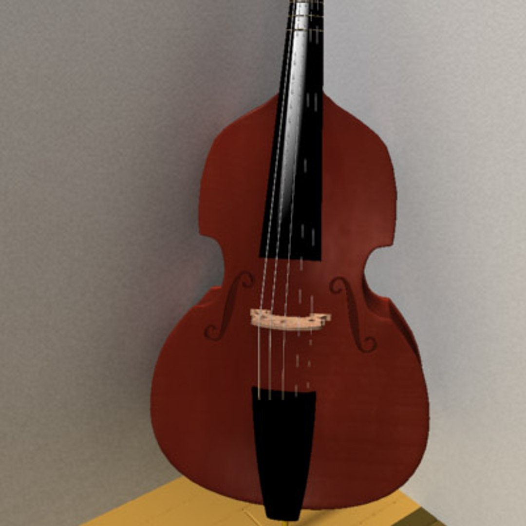 3d Model Double Bass