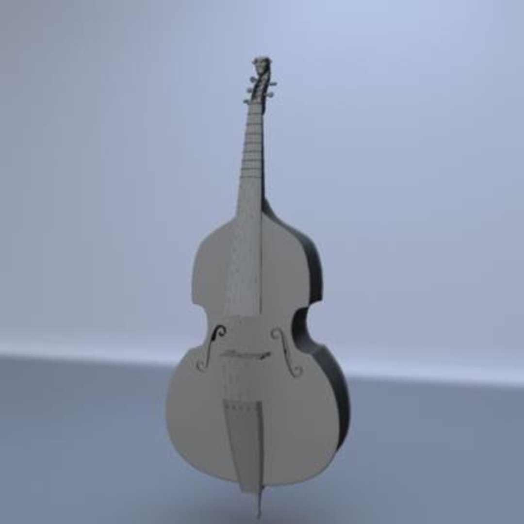 3d Model Double Bass