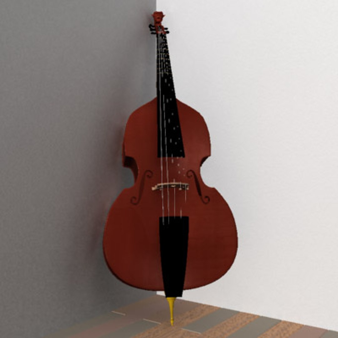 3d Model Double Bass