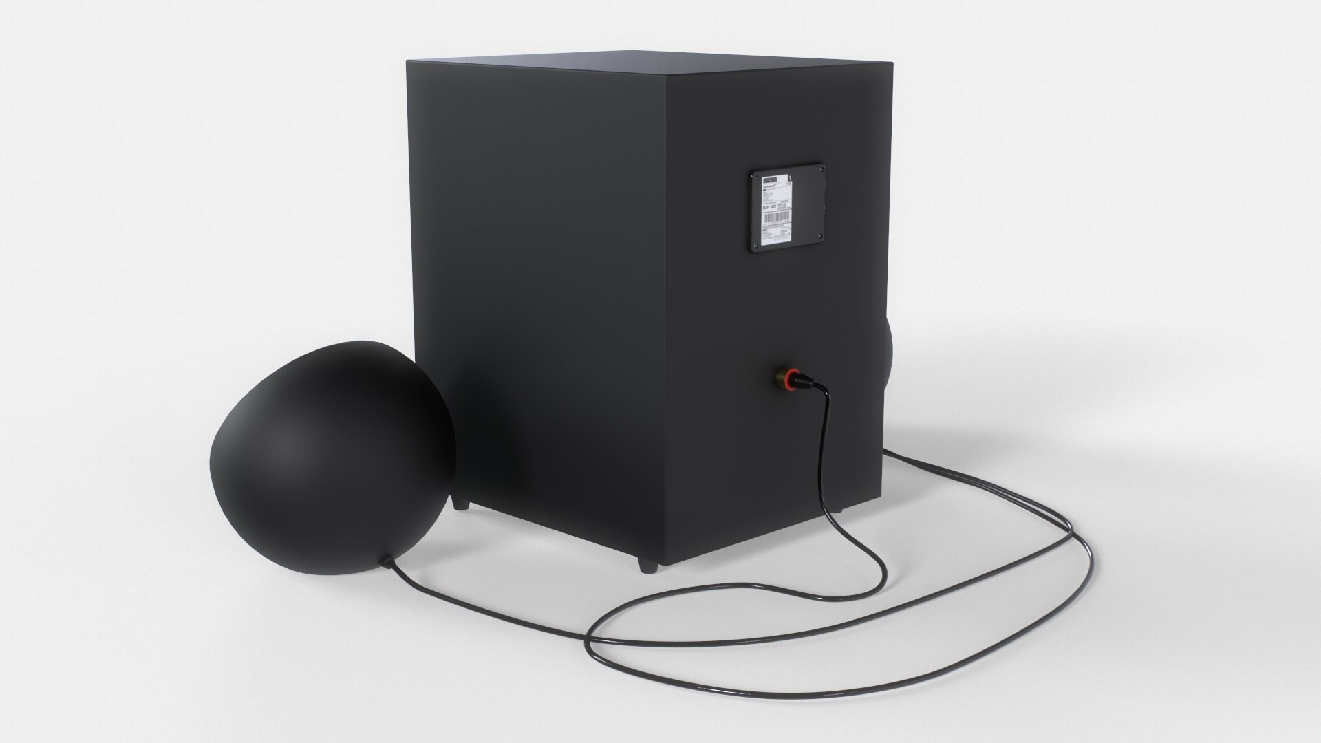 PC Speaker With Subwoofer 3D Model - TurboSquid 2023753