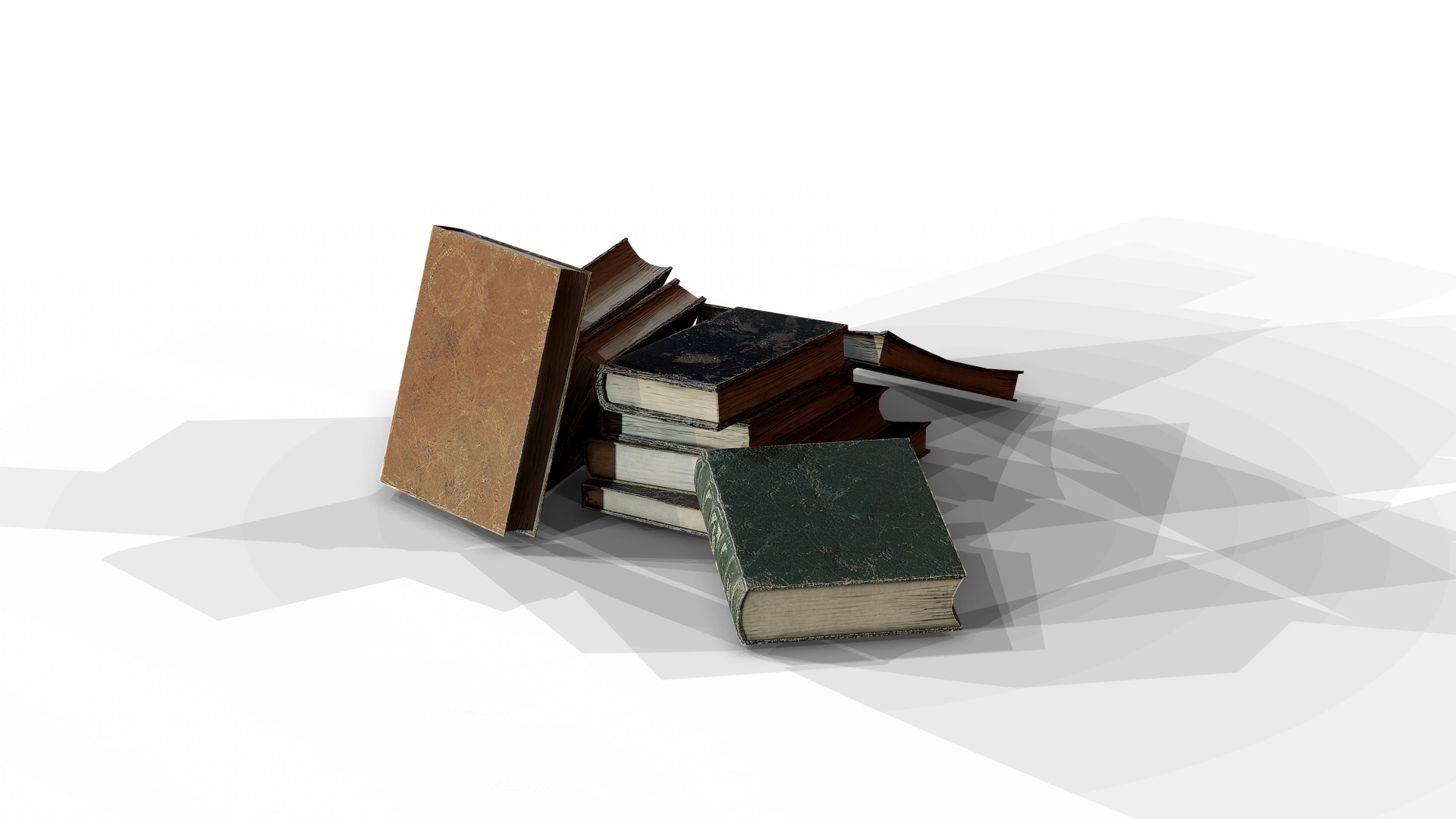 3D Old Books Model - TurboSquid 1734071