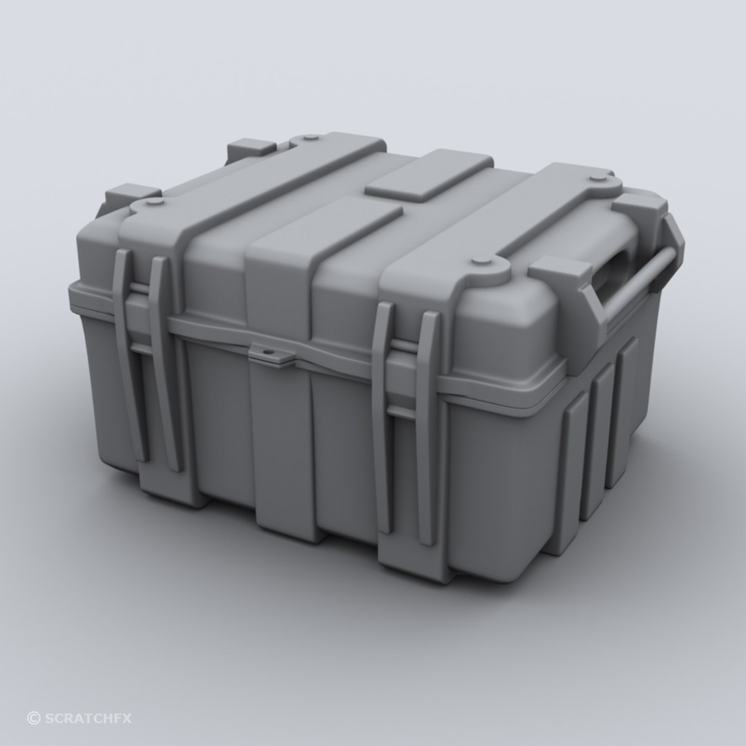 3d Medium Military Case Model
