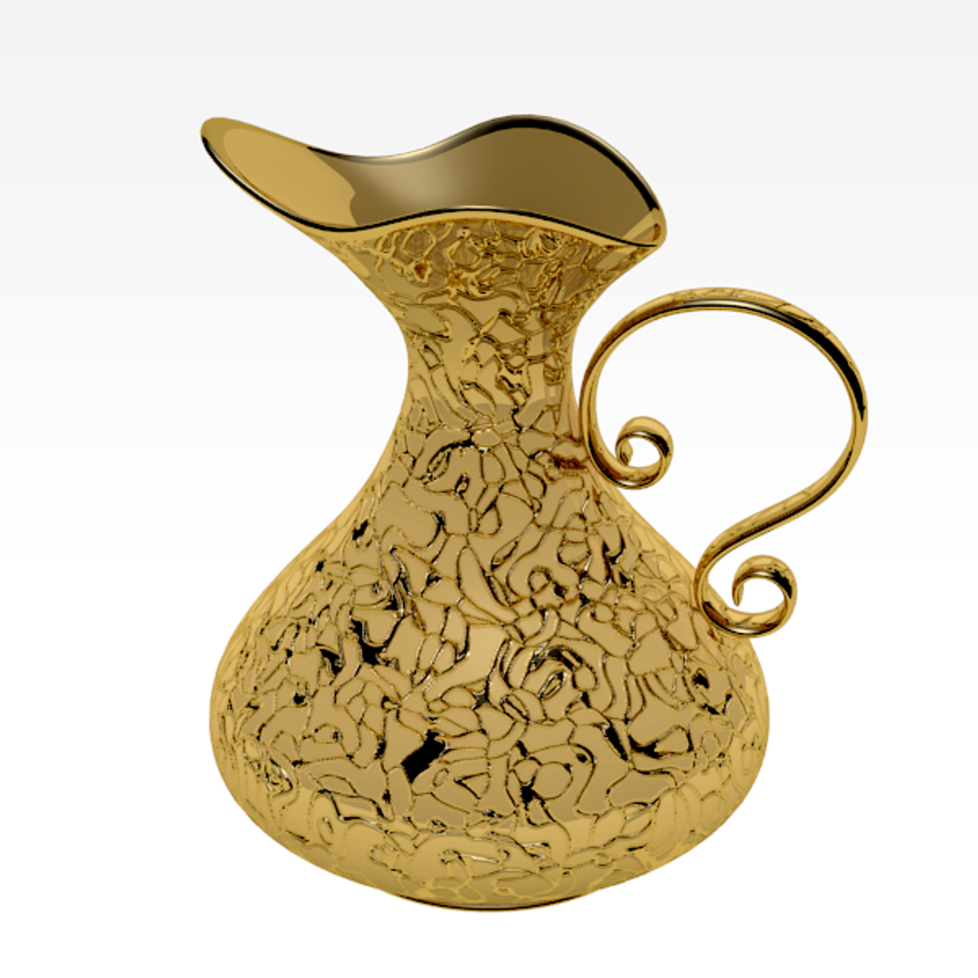 Gold Pitcher 3d Model