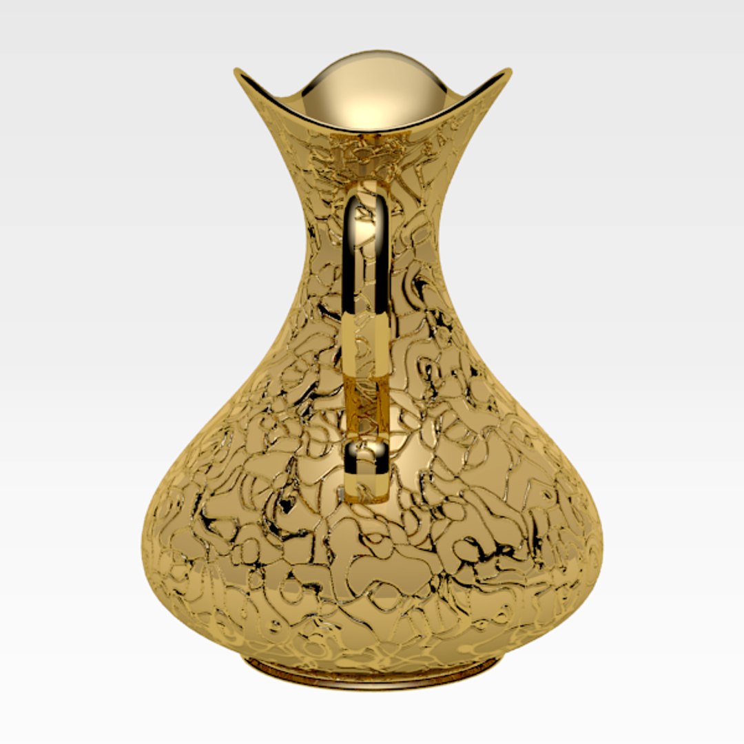 Gold Pitcher 3d Model