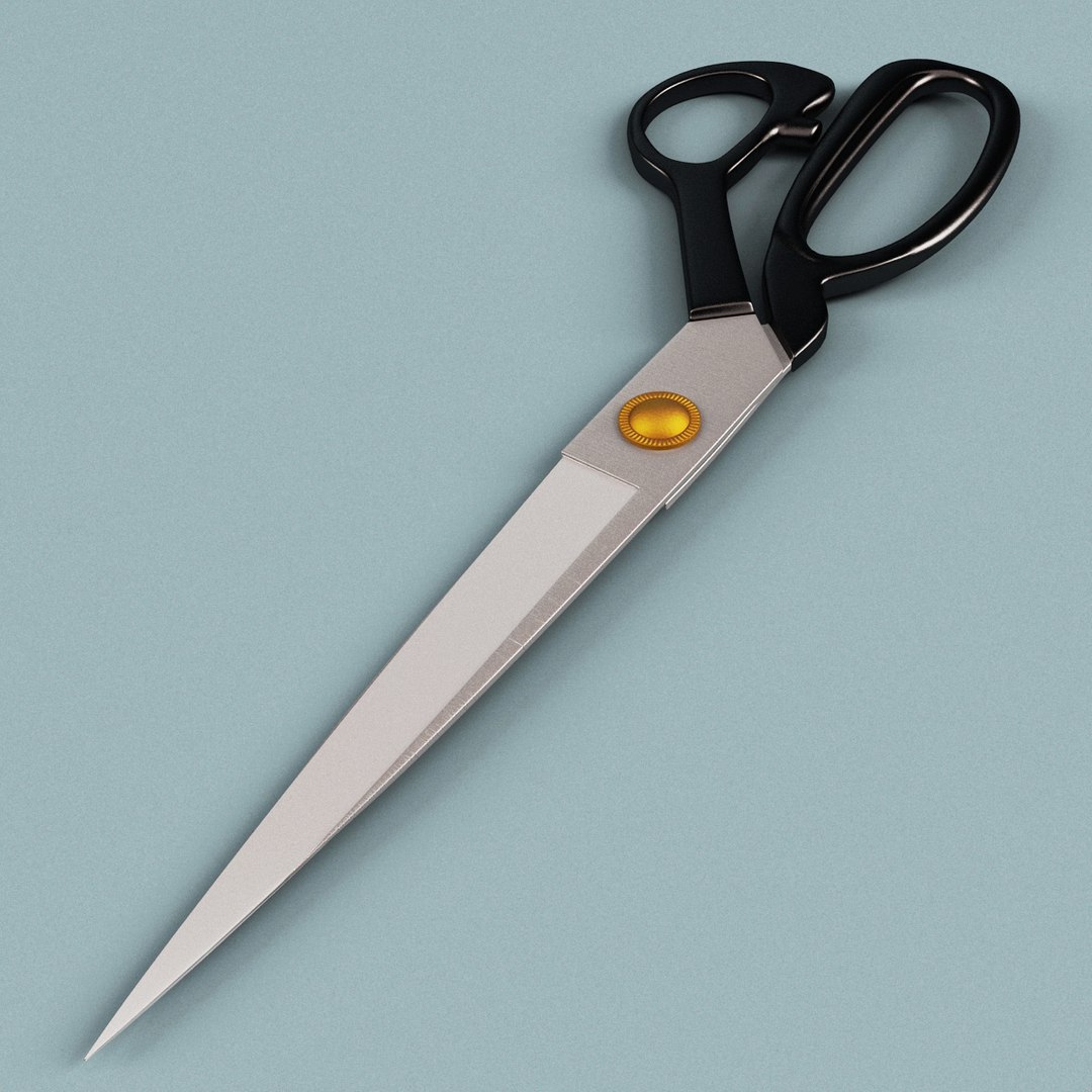 3d Model Of Tailor Scissors