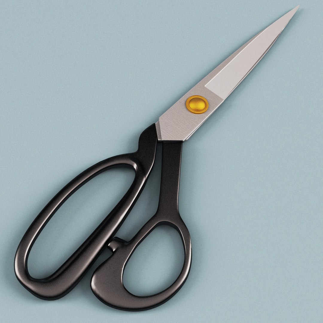 3d Model Of Tailor Scissors