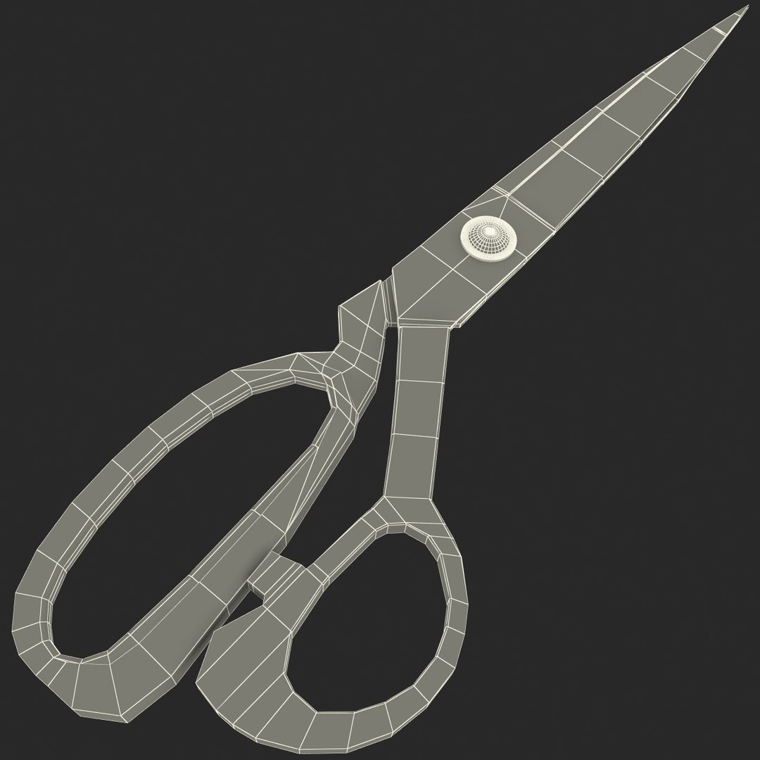 3d Model Of Tailor Scissors