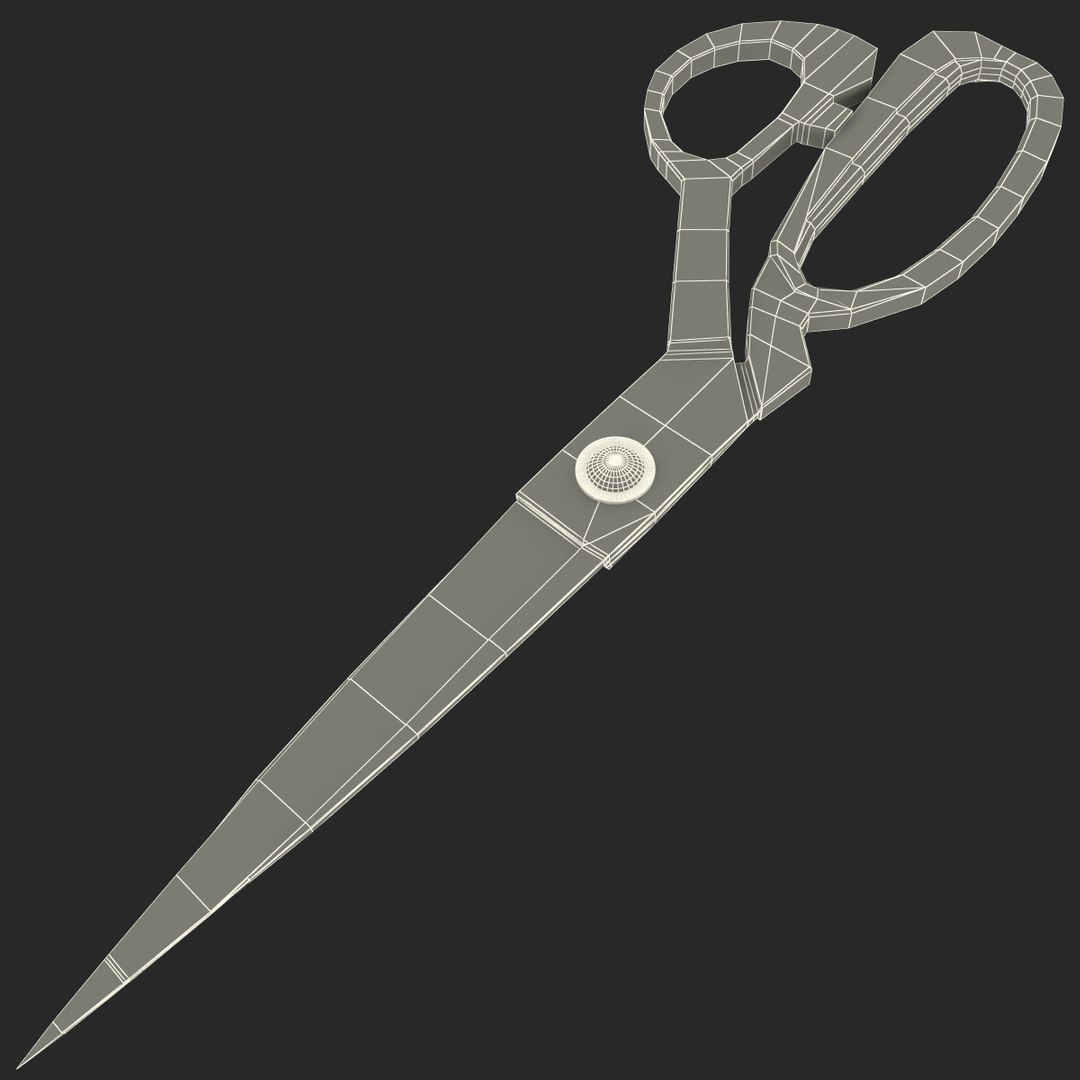 3d Model Of Tailor Scissors