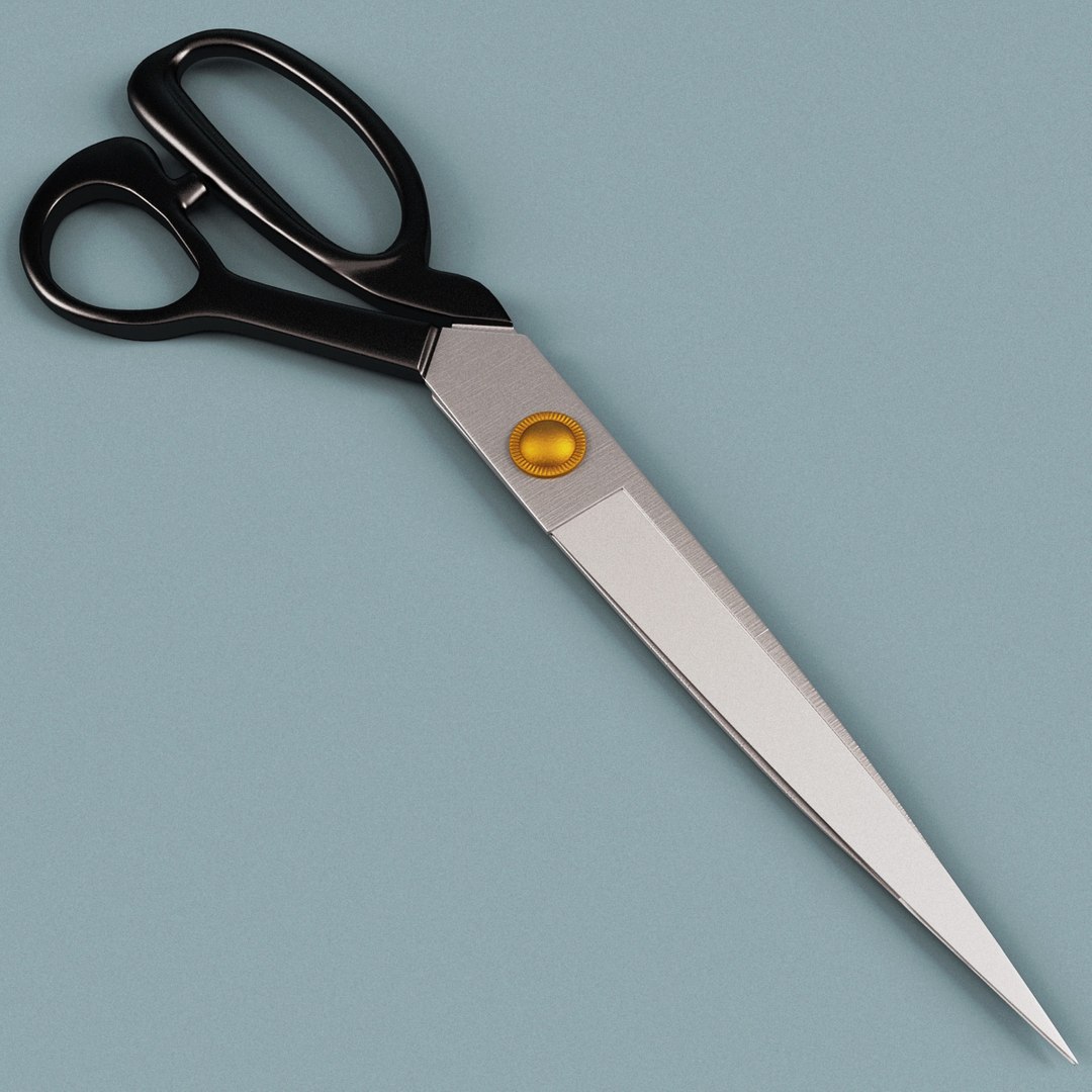 3d Model Of Tailor Scissors