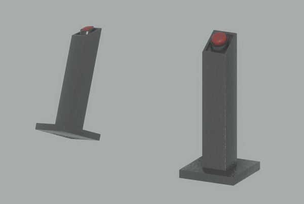 modelo 3d Botón de pedestal - TurboSquid 2197137