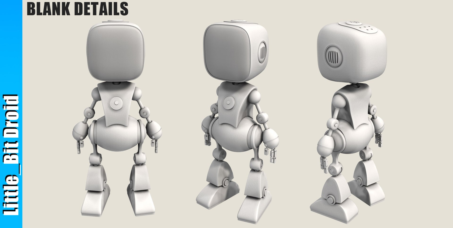 robot bot cabby 3d model