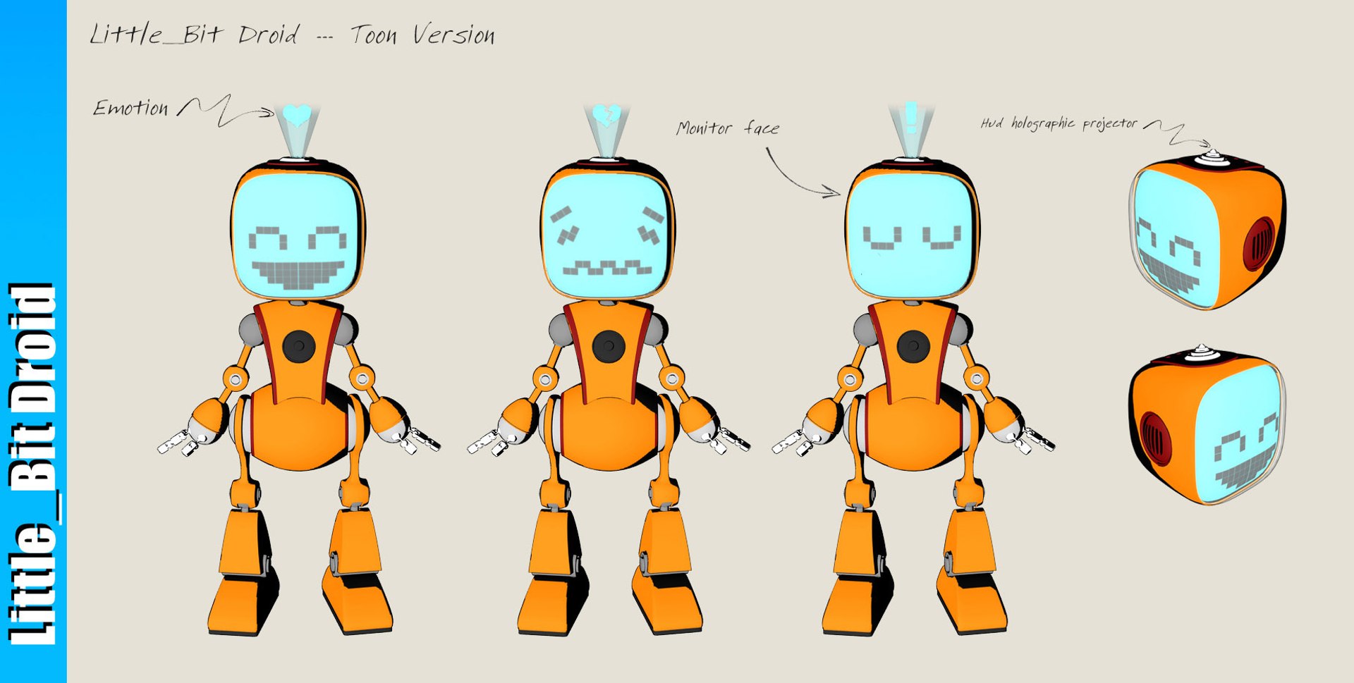 robot bot cabby 3d model