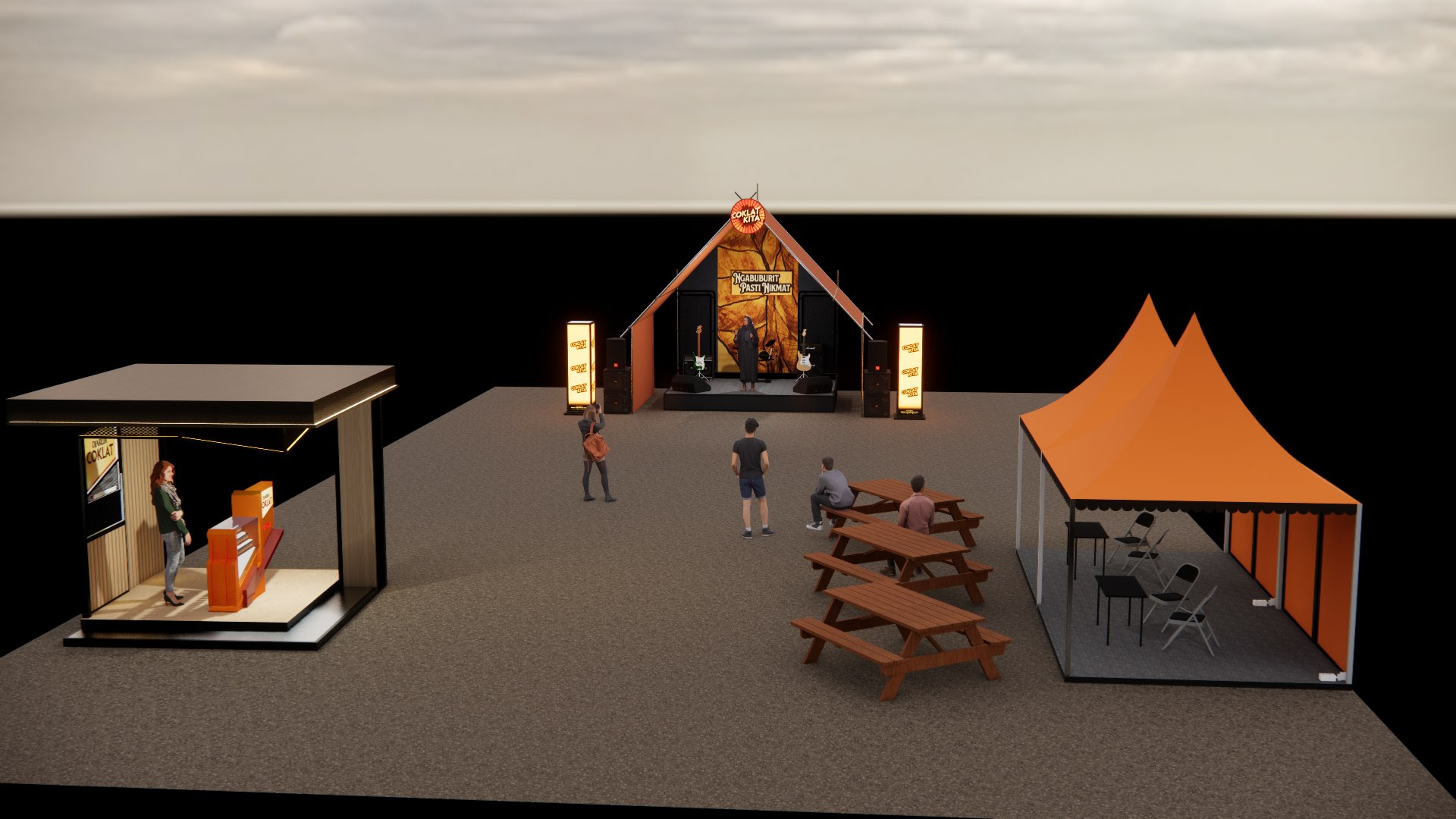 Mini Stage 3D Model - TurboSquid 2041860