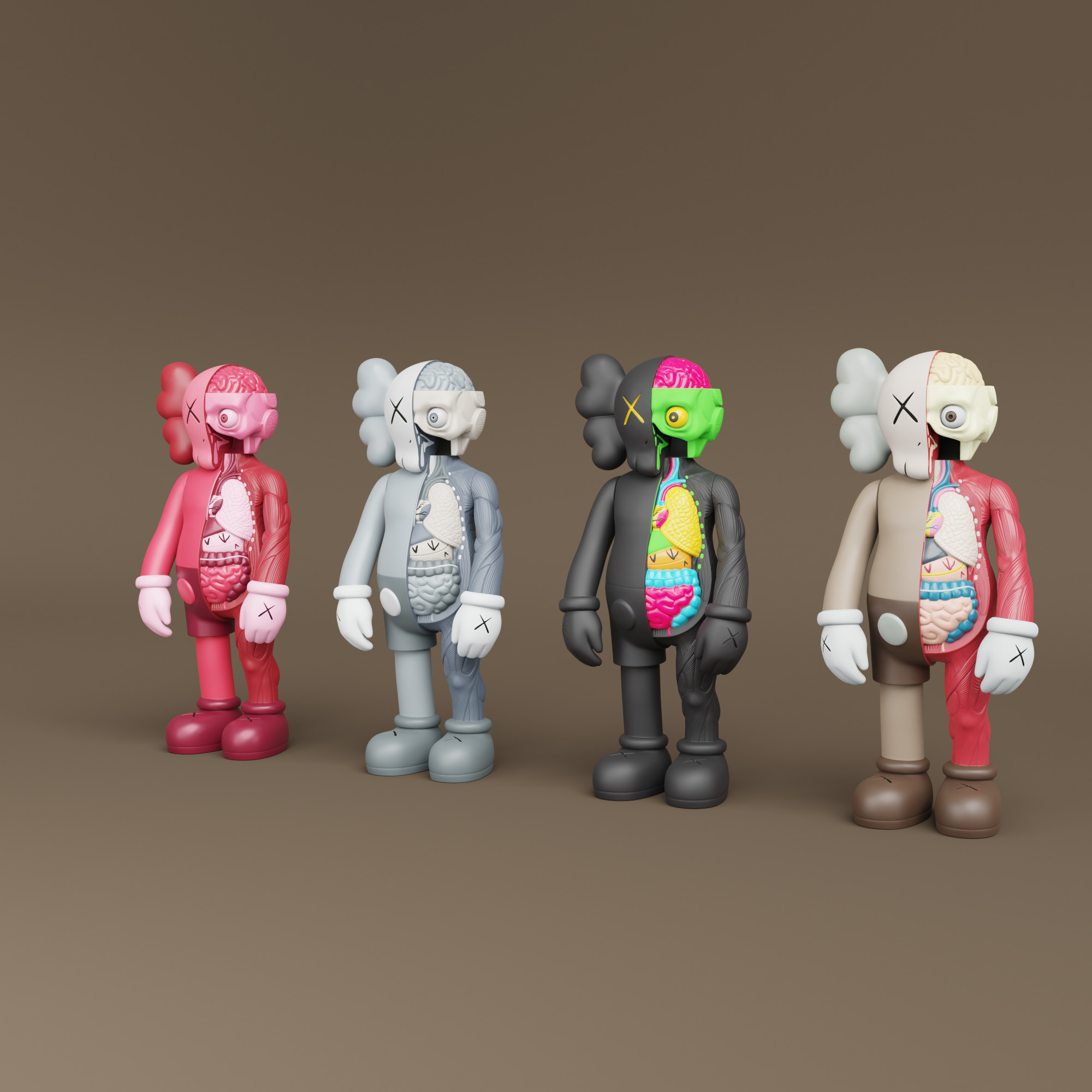 3D kaws flayed companion - TurboSquid 1689072