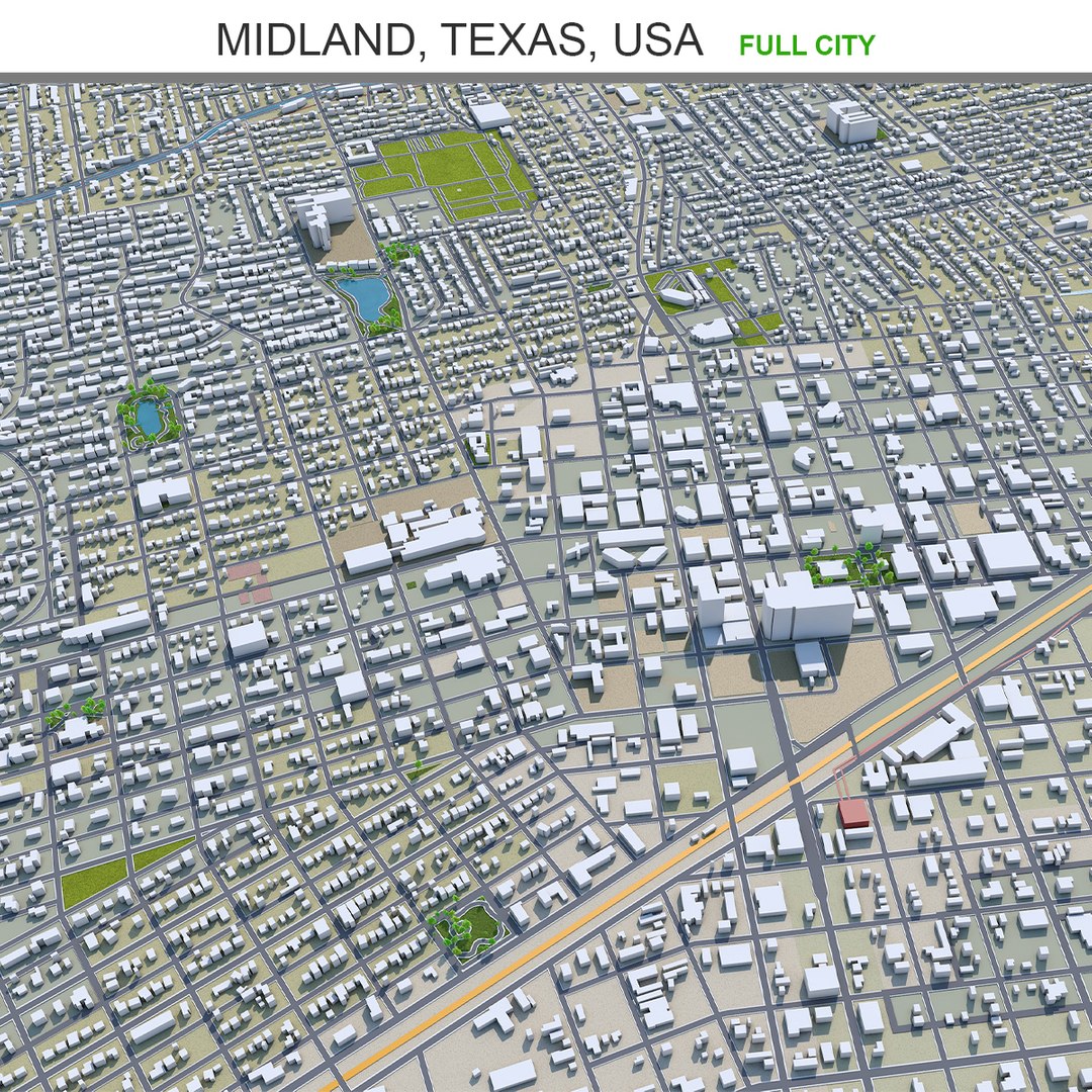 Midland Texas USA 3D Model - TurboSquid 1720434