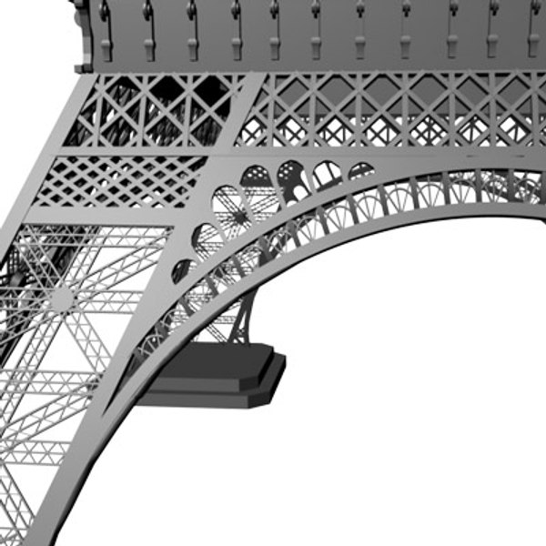 3d model eiffel
