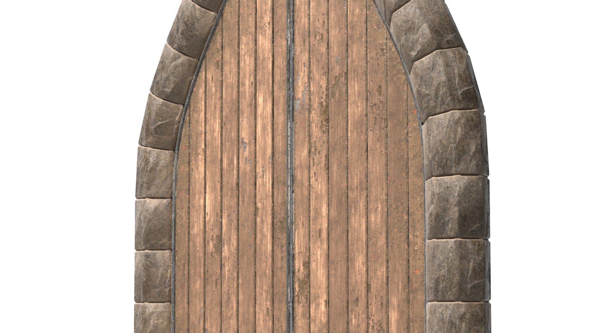 Double Door With Pointed Arch 3D Model - TurboSquid 2279234
