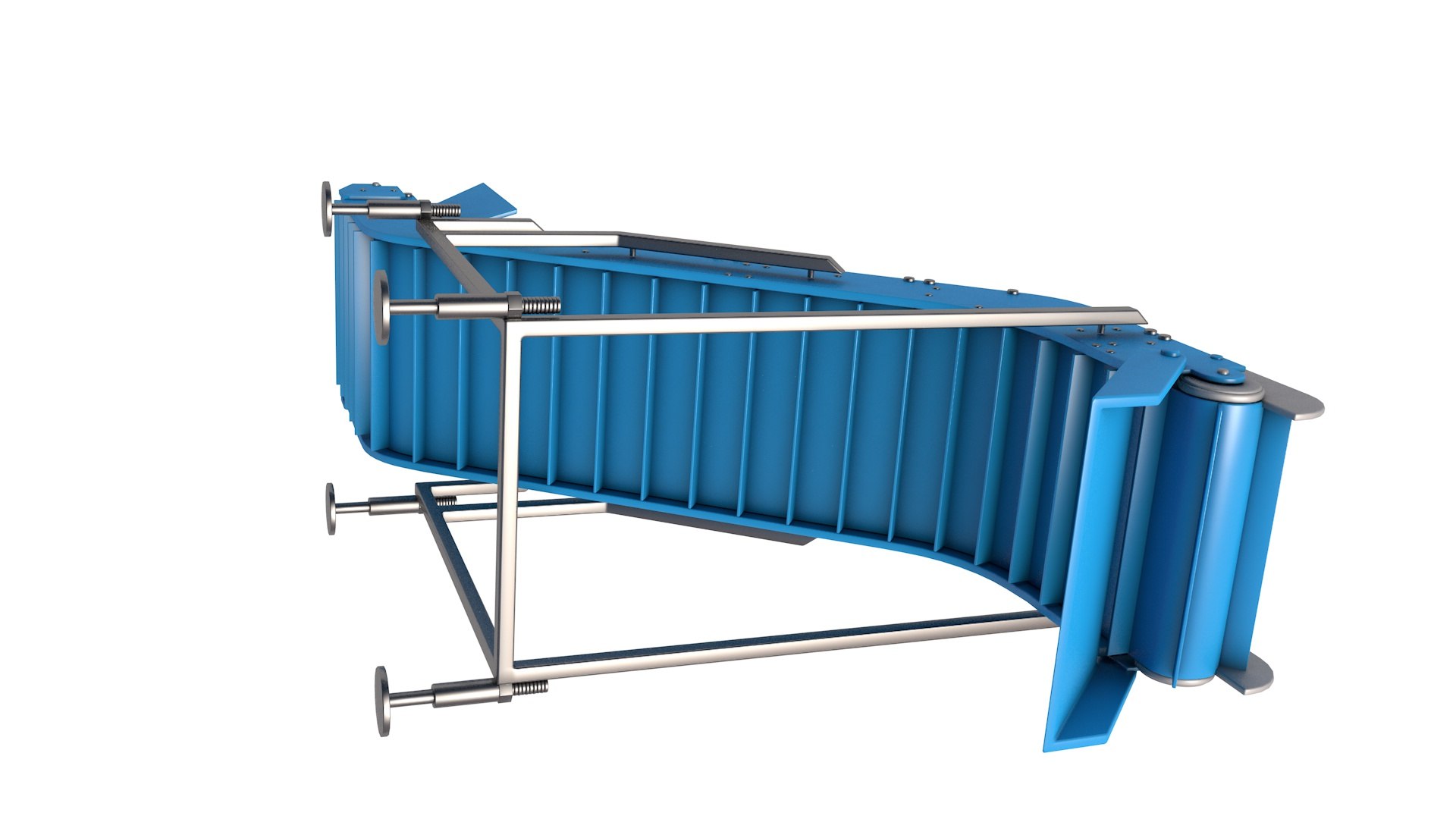 Incline Conveyor With Hopper 3D Model - TurboSquid 2293005