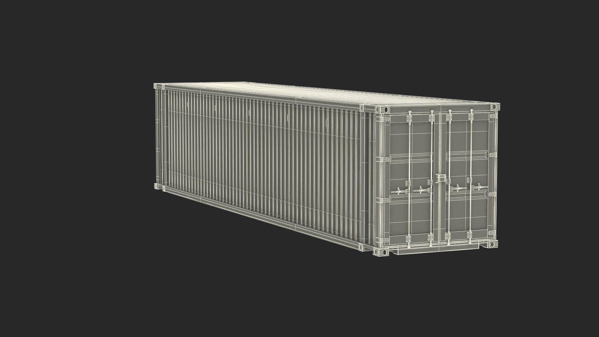 45ft Pallet Wide High Cube Container 3D model - TurboSquid 2175136