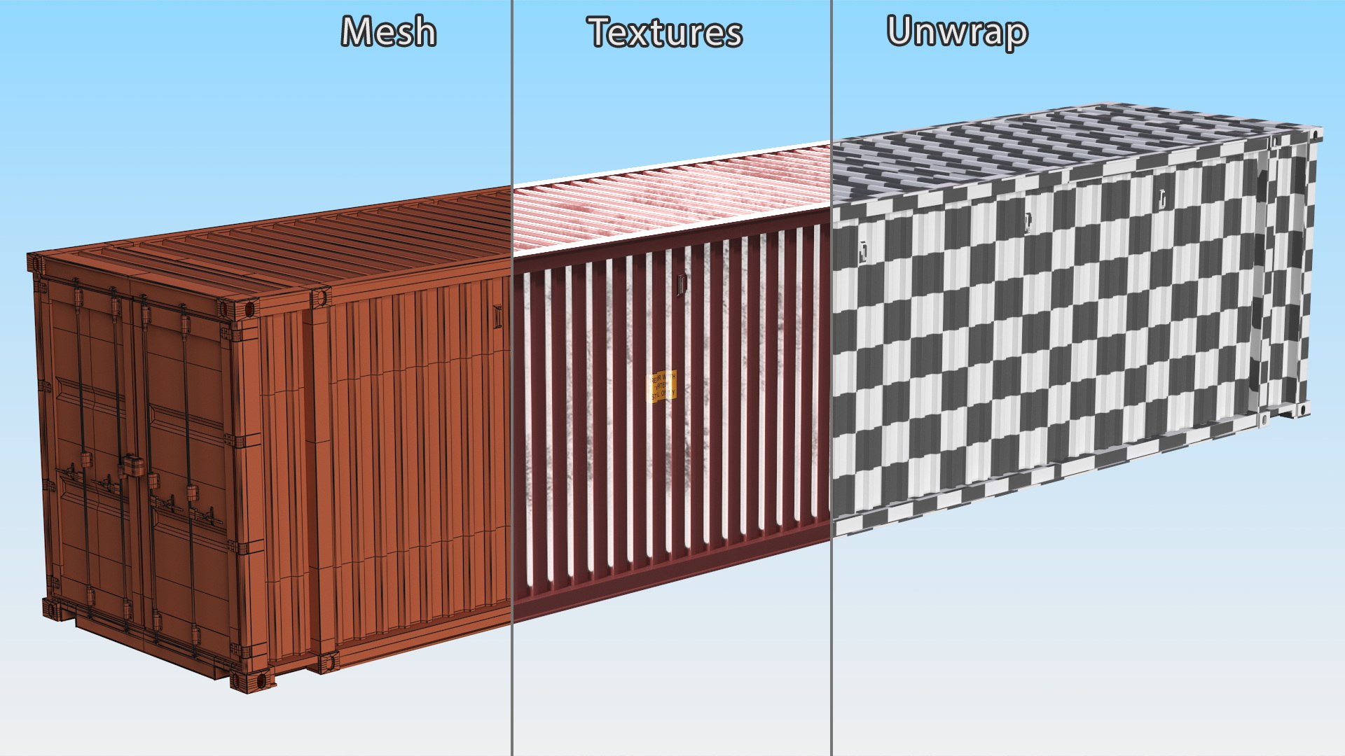 45ft Pallet Wide High Cube Container 3D model - TurboSquid 2175136