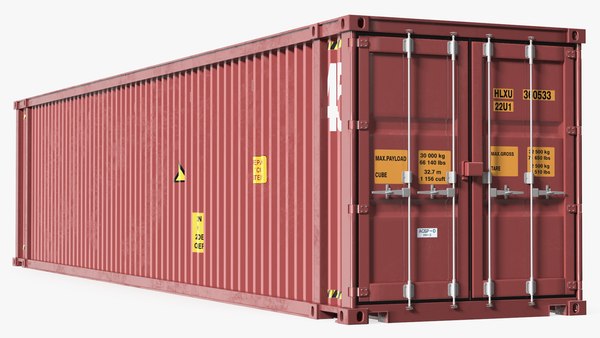 modelo 3d Contenedor de cubo alto de paleta de 45 pies de ancho ...