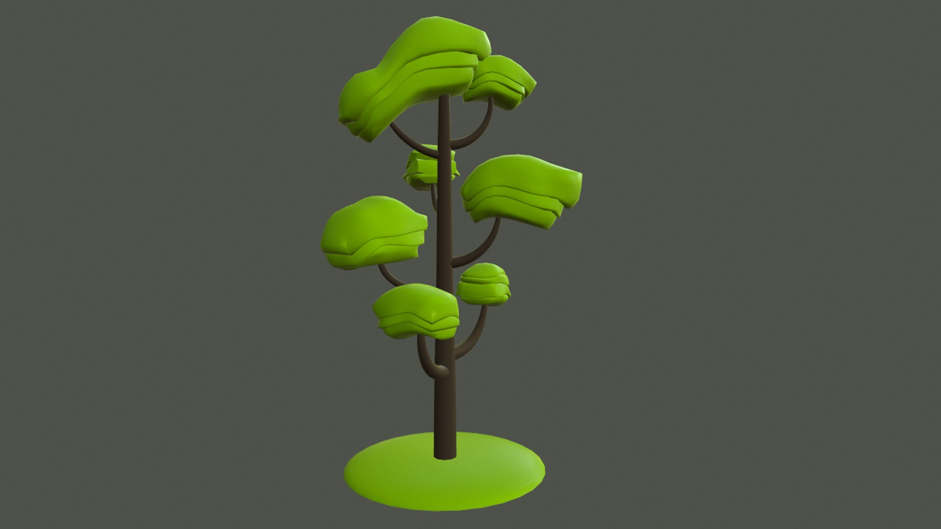 Stylized cartoon trees 3D model - TurboSquid 1410913