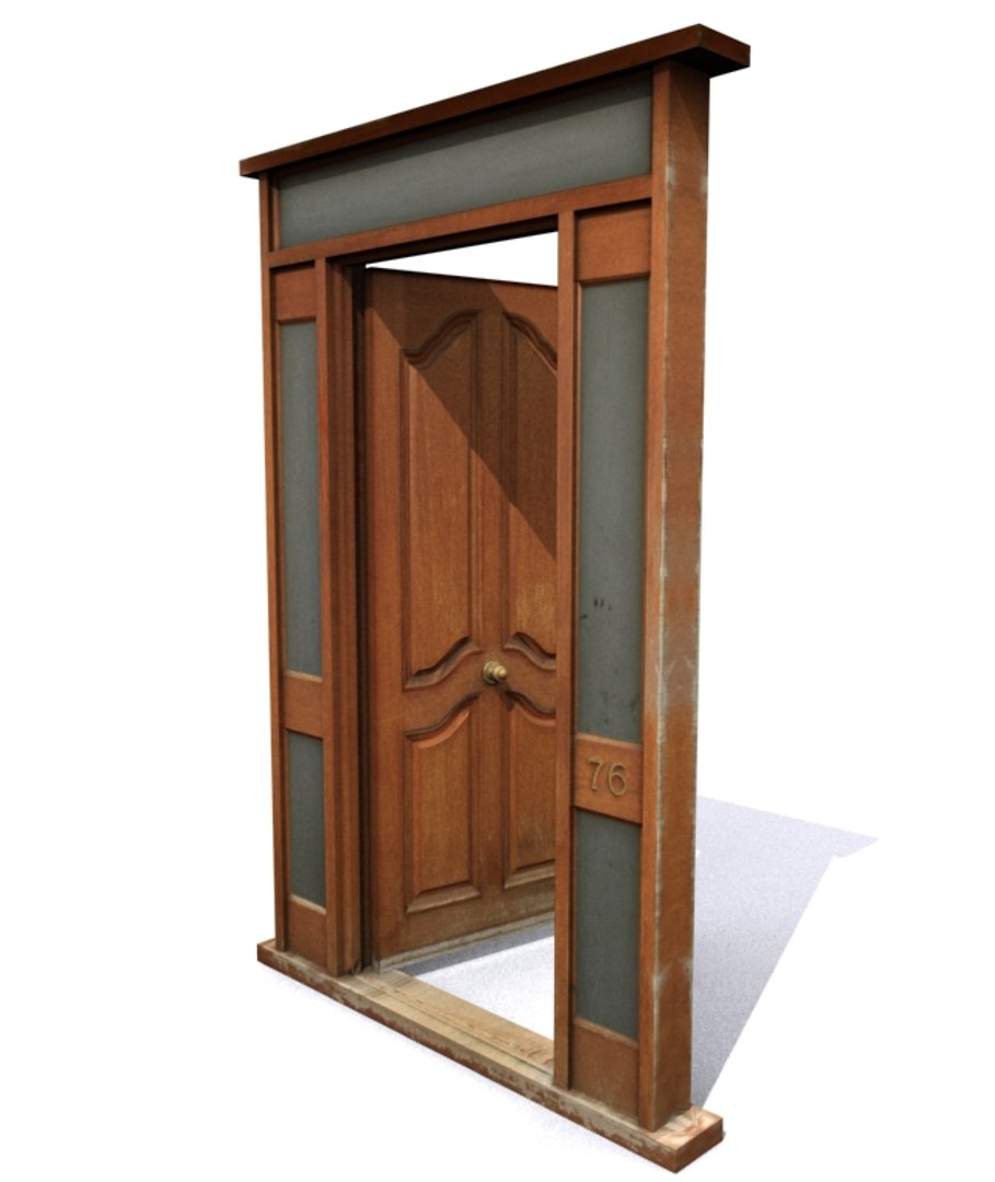 3dsmax Photo Realistic Door