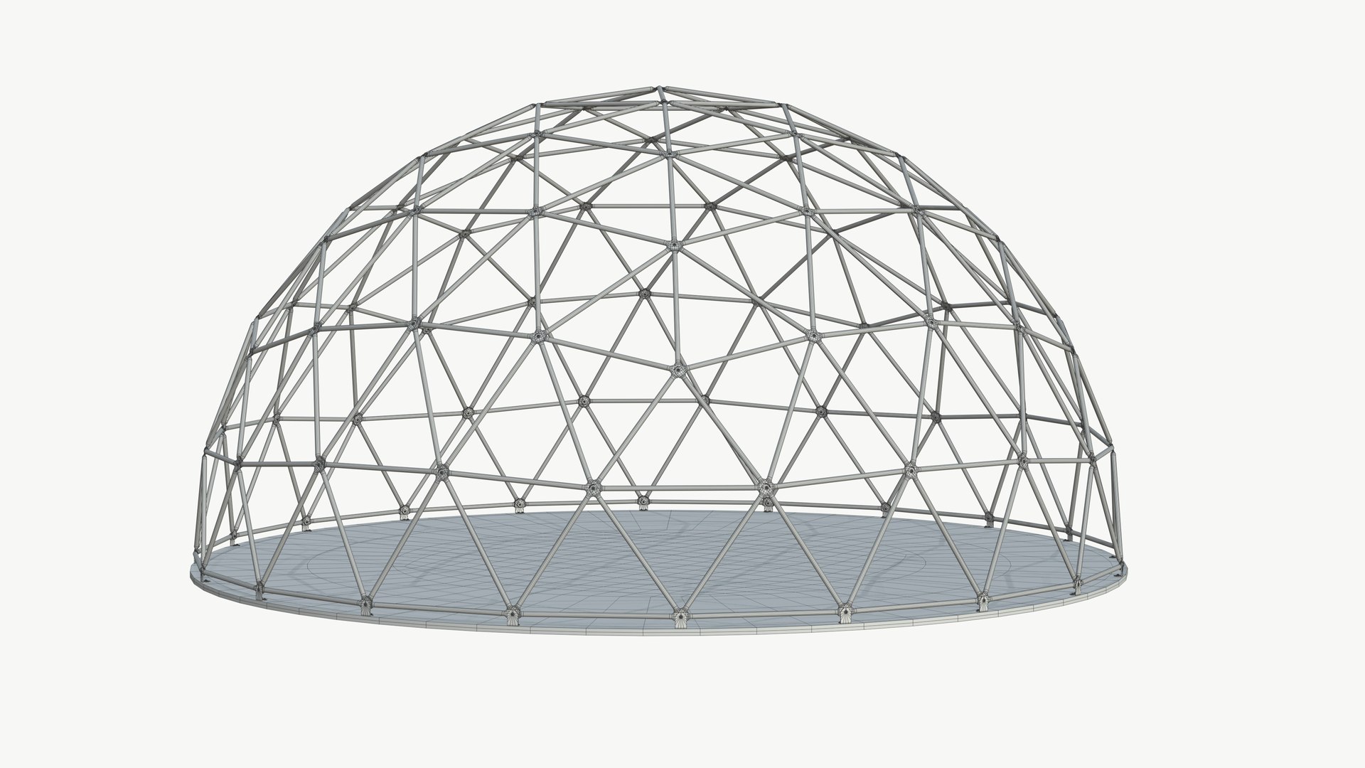 3D Geodesic Dome V4 Original Model - TurboSquid 2083231