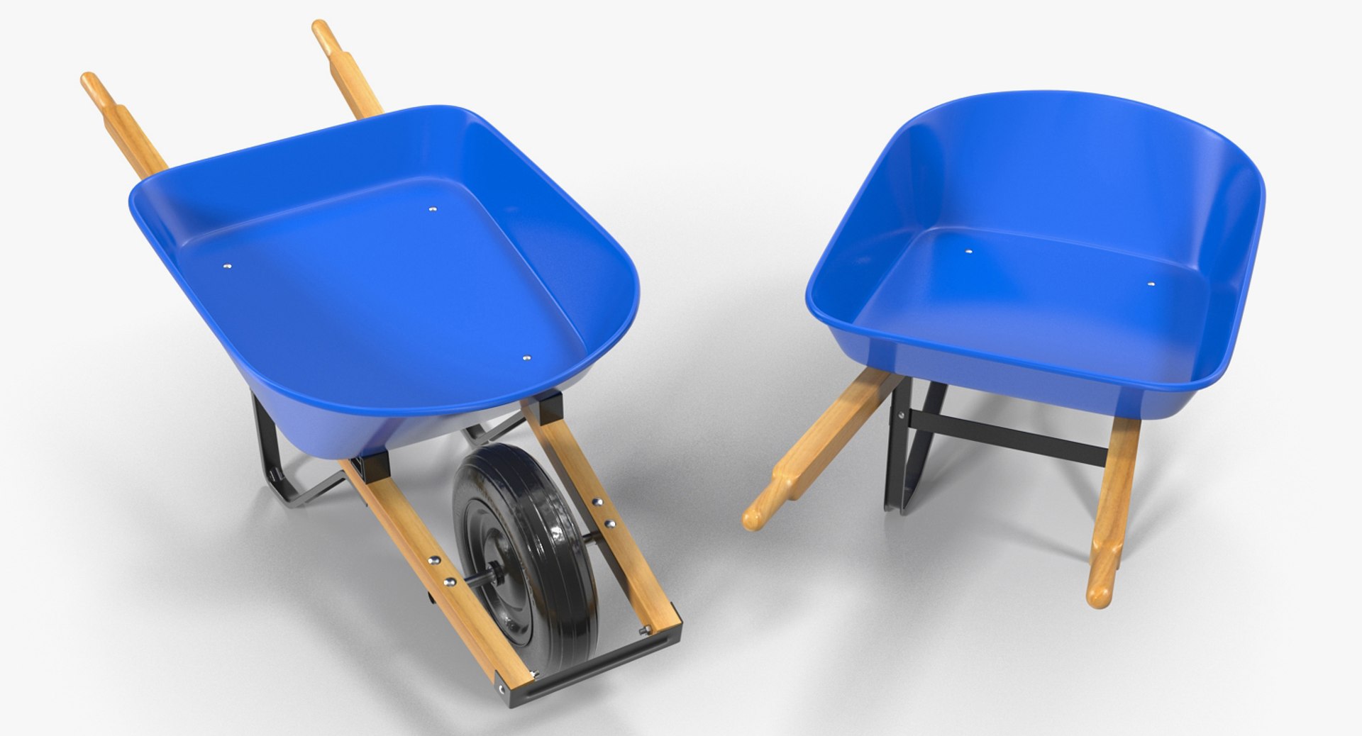 3D Heavy Gauge Wheelbarrow Wooden Model - TurboSquid 1243718
