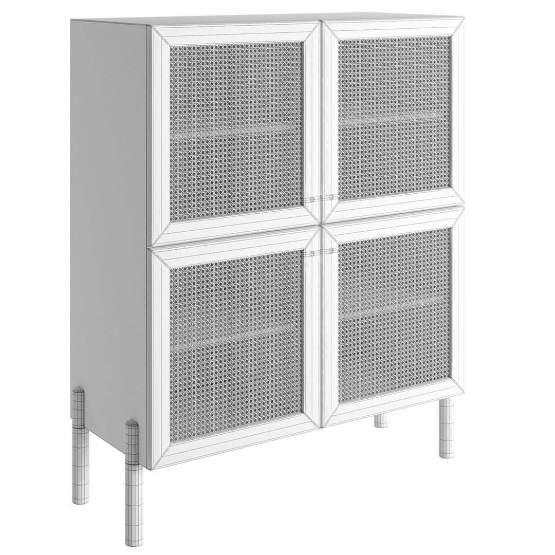 Scandinavian Chest Of 4 Drawers 3D Model - TurboSquid 1895944