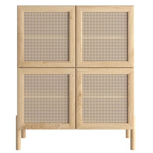 modelo 3d cómoda escandinava de 4 cajones - TurboSquid 1895944