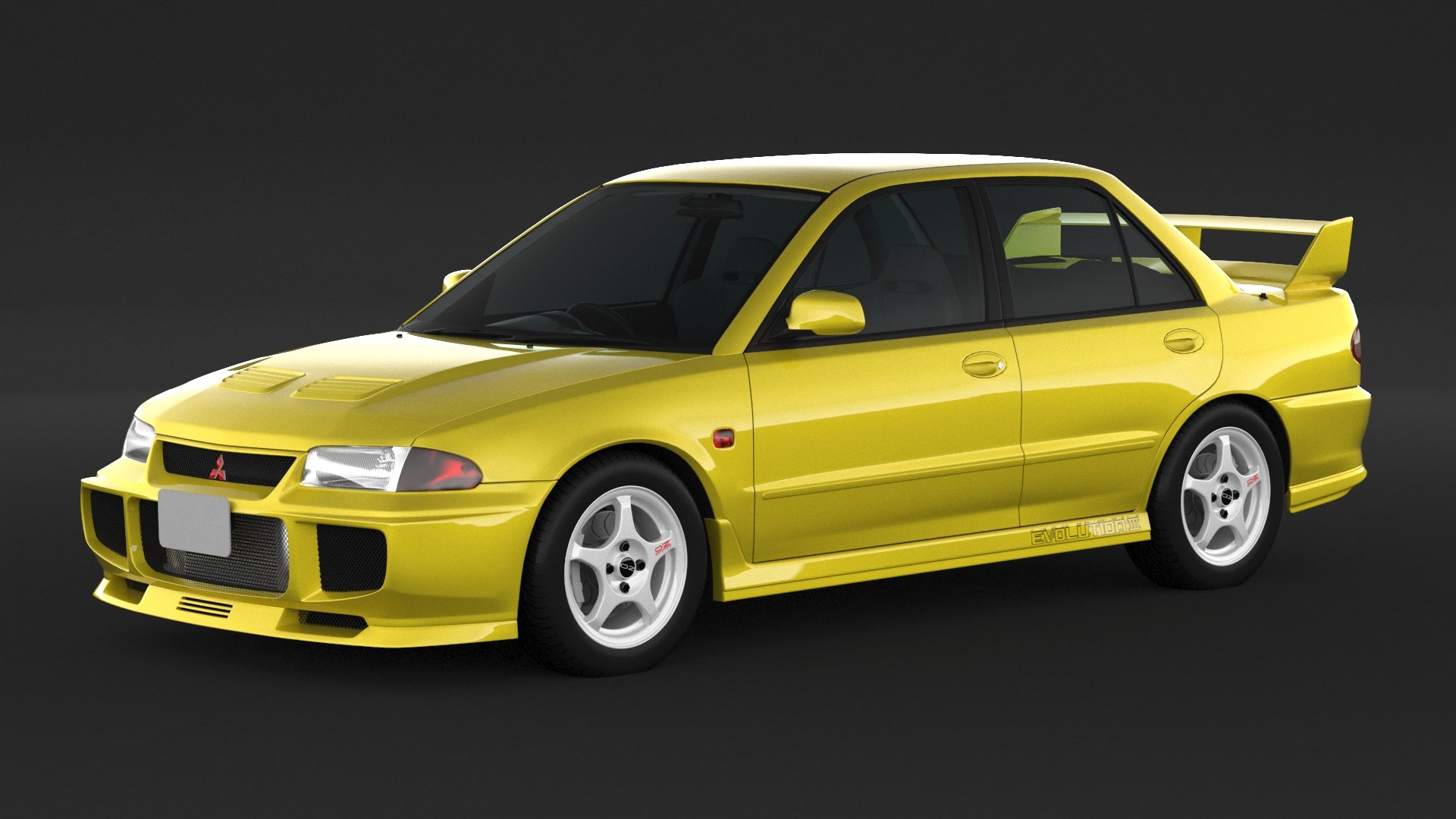 3D Mitsubishi Evolution Evo - TurboSquid 1282732