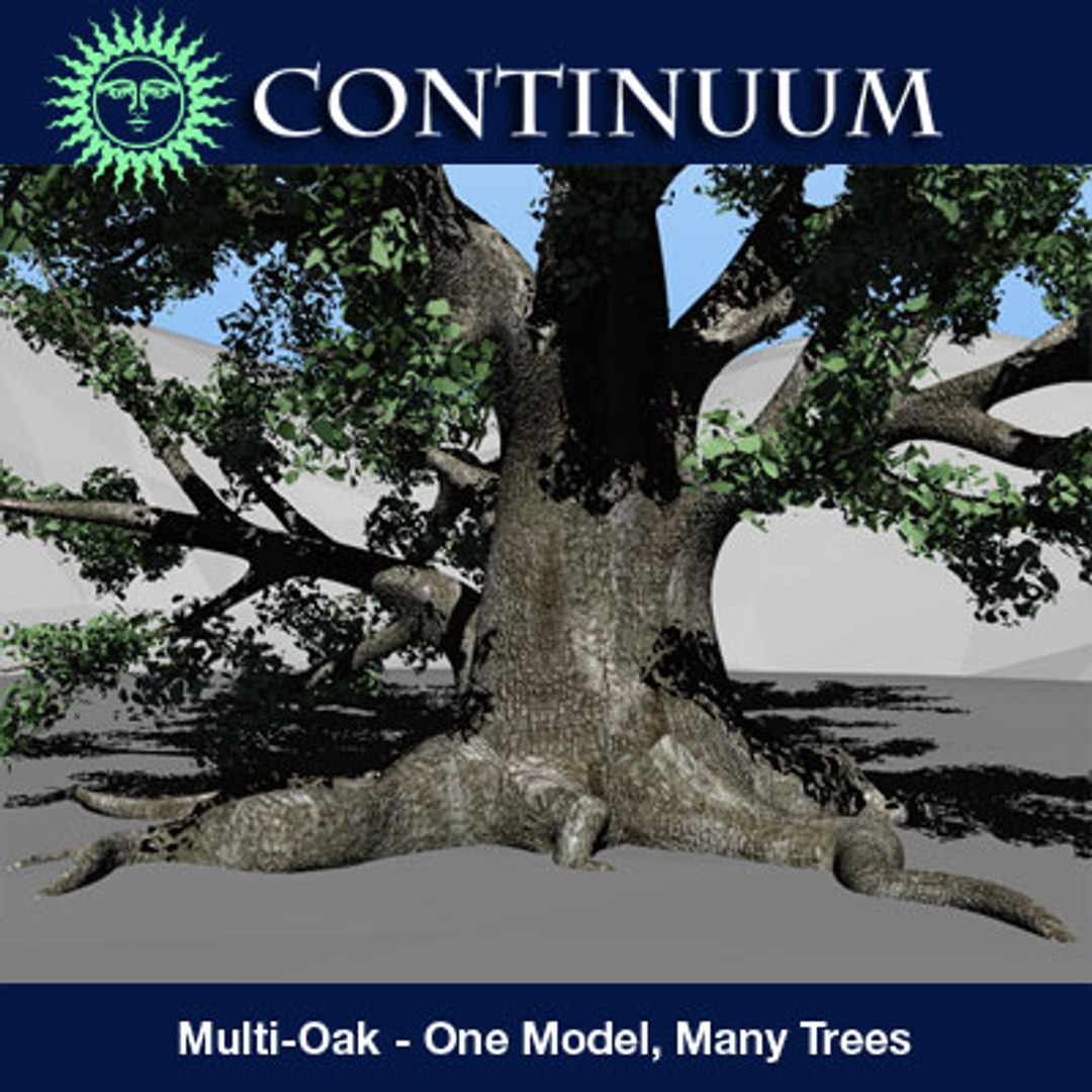 3ds Max Tree Oak Single