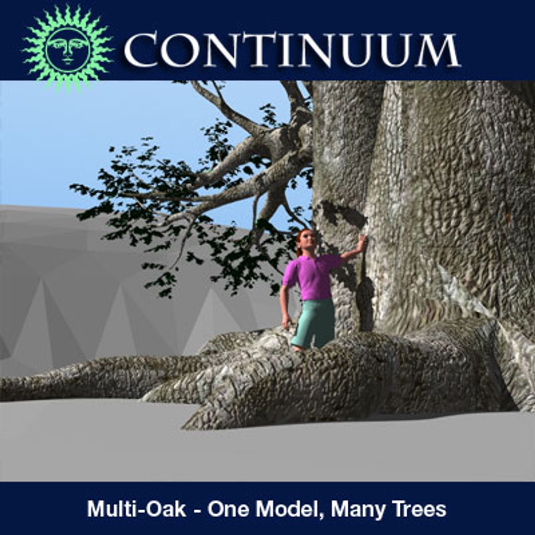 3ds Max Tree Oak Single