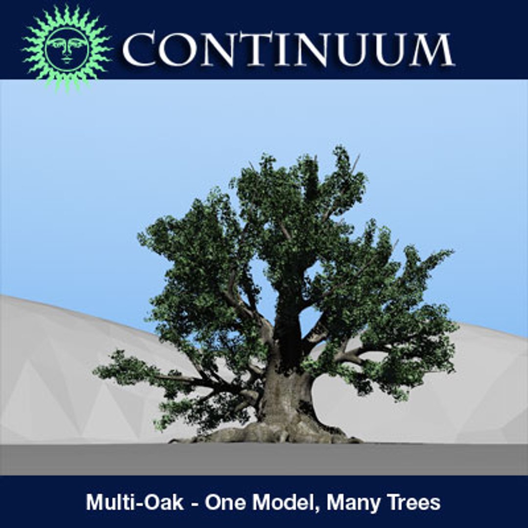 3ds Max Tree Oak Single