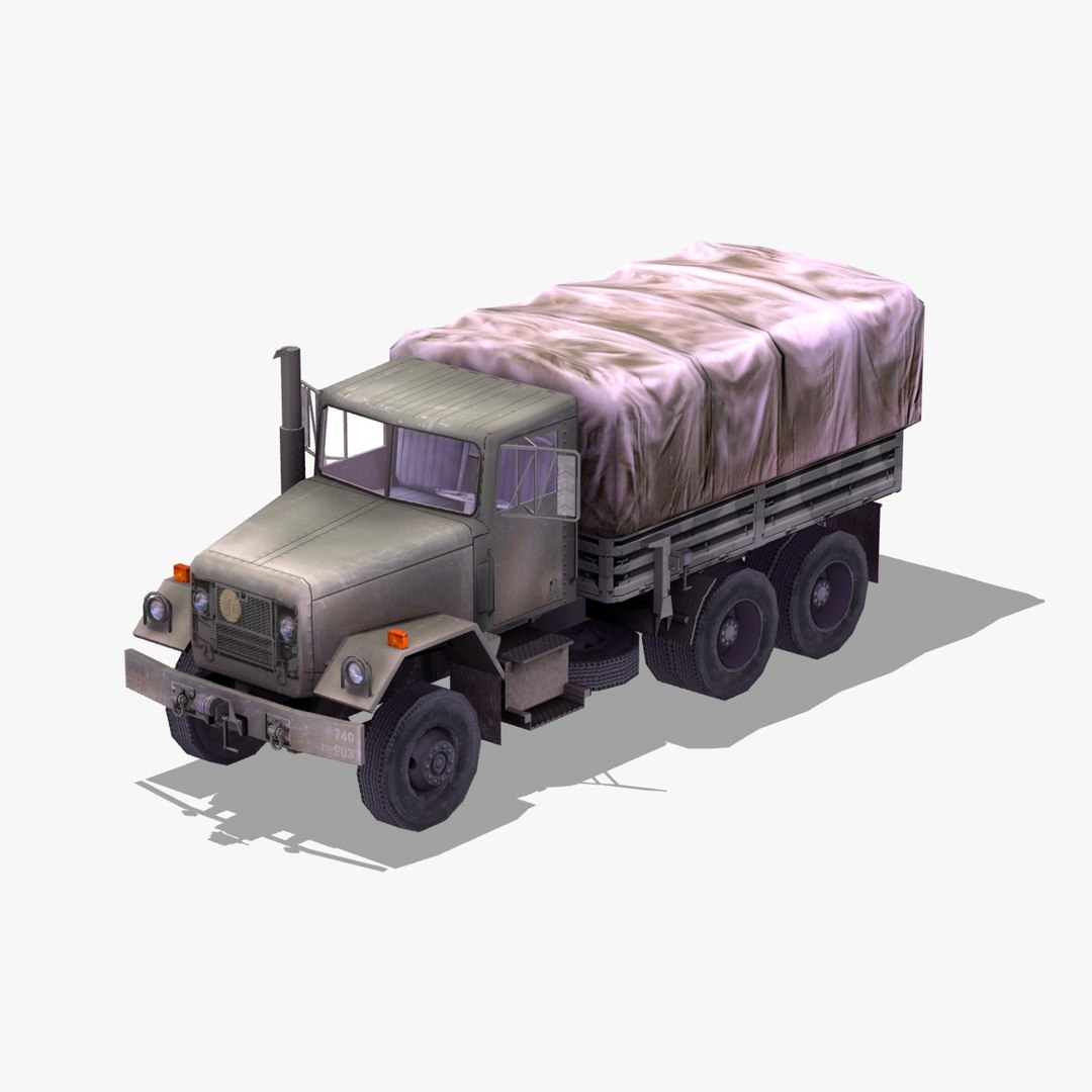 3d Model M35 5 Army Truck
