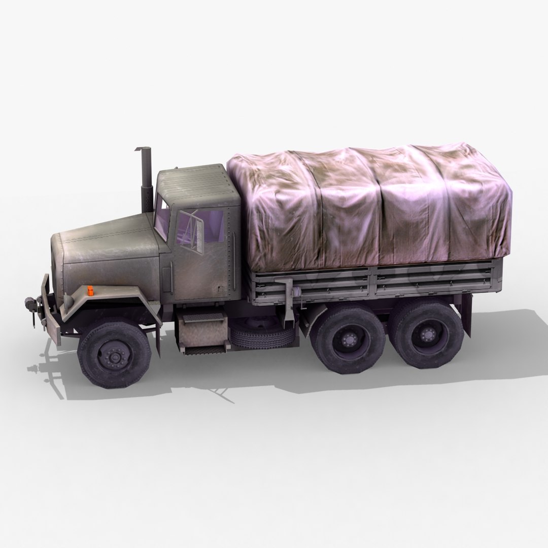 3d Model M35 5 Army Truck