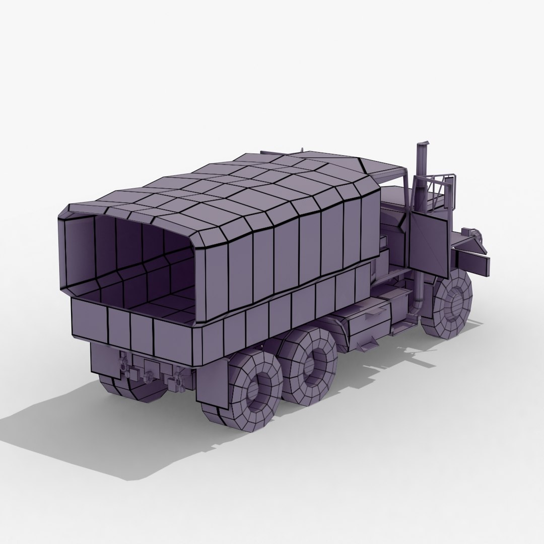 3d Model M35 5 Army Truck