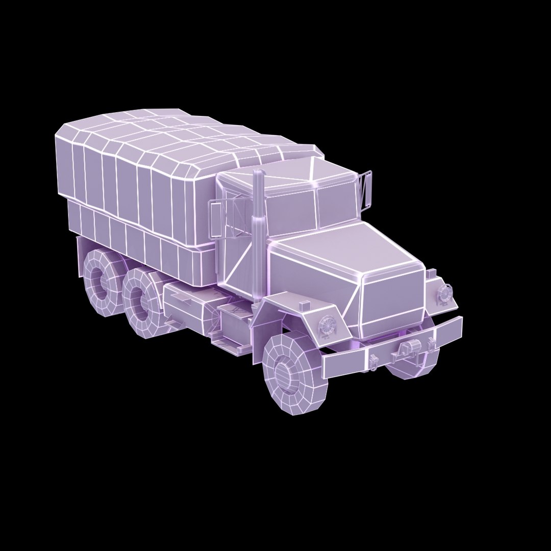 3d Model M35 5 Army Truck