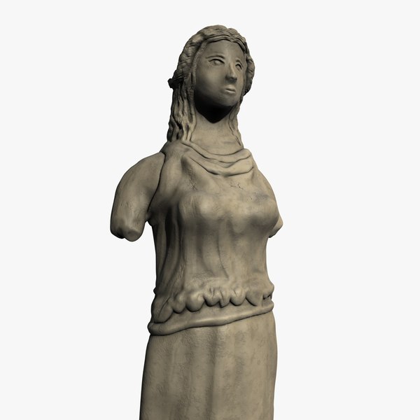 c4d ancient statue