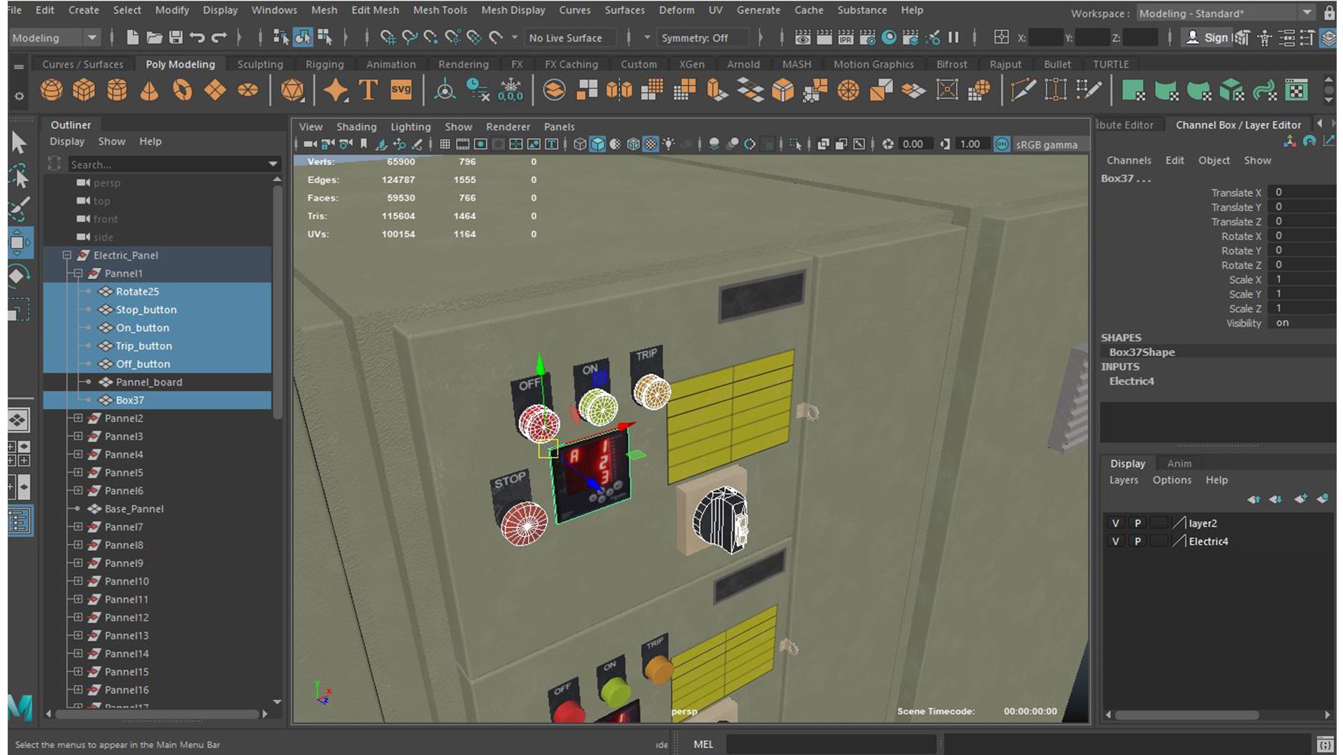 3D Model Electric Panel - TurboSquid 1805784