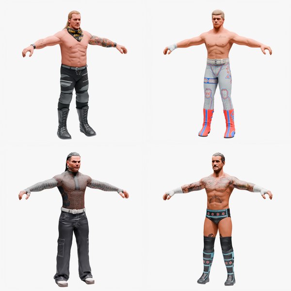WWEコレクション3Dモデル - TurboSquid 2515658