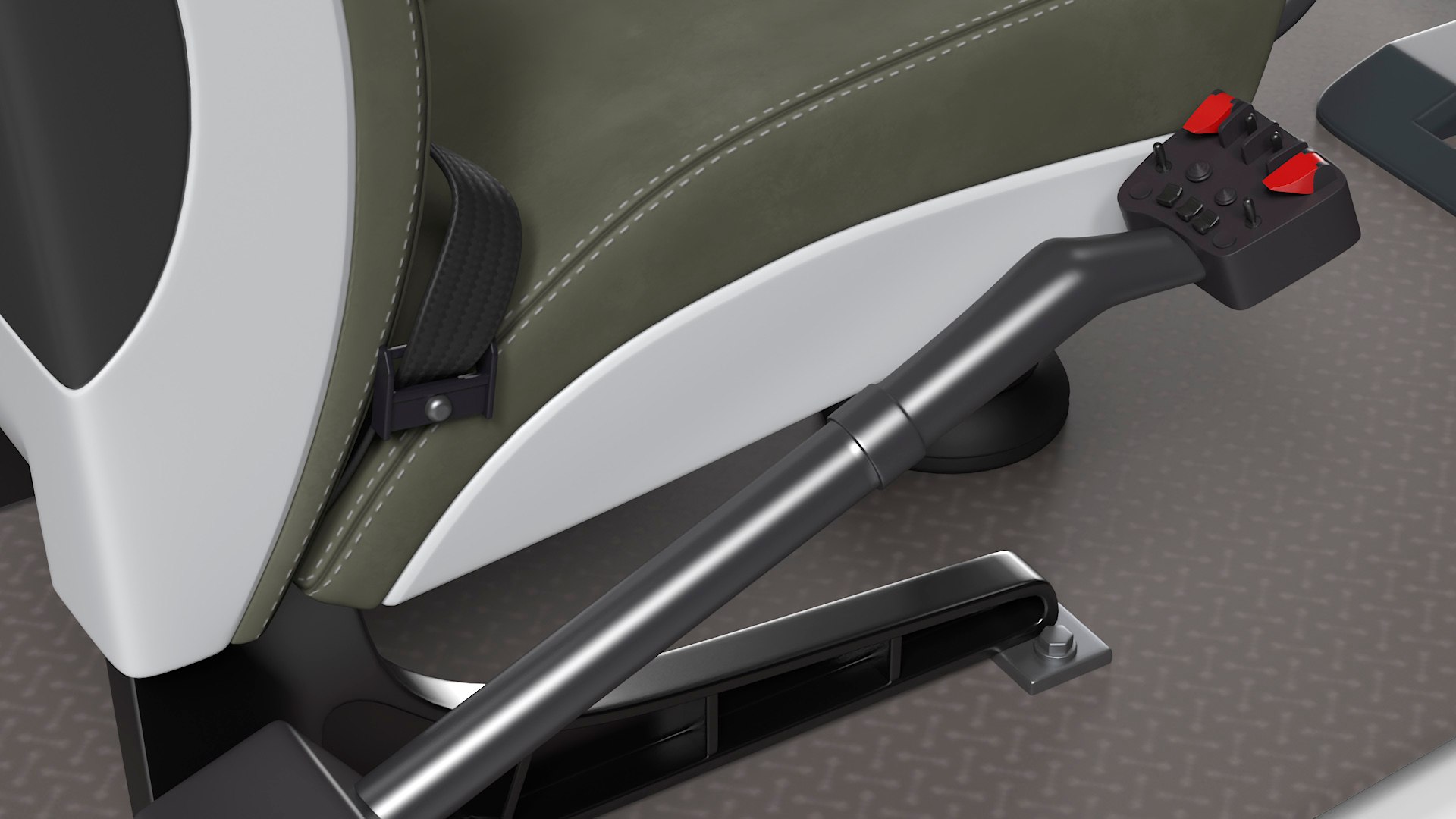 Helicopter Pilot Seat With Control Sticks 3D Model - TurboSquid 2310153