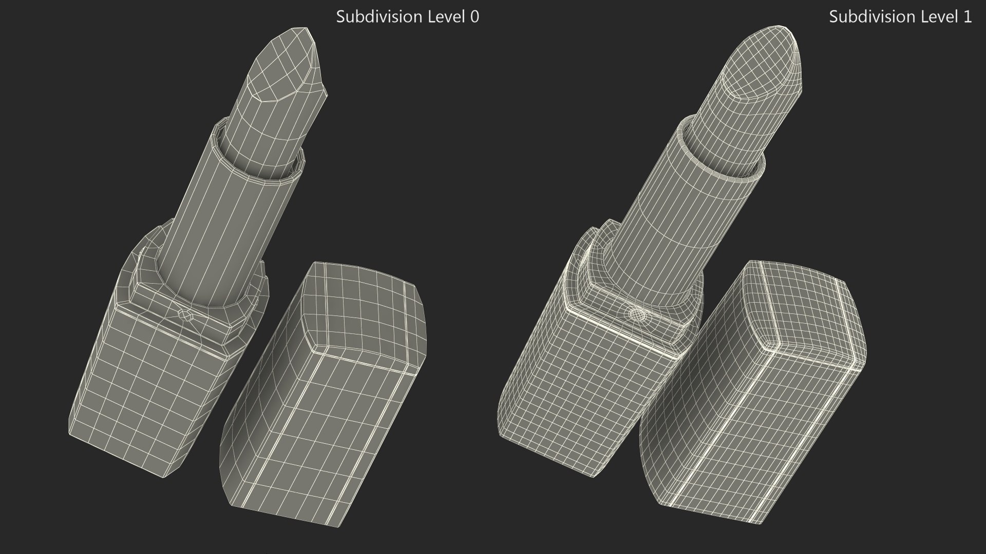 Square Lipstick Red 3D - TurboSquid 2148560