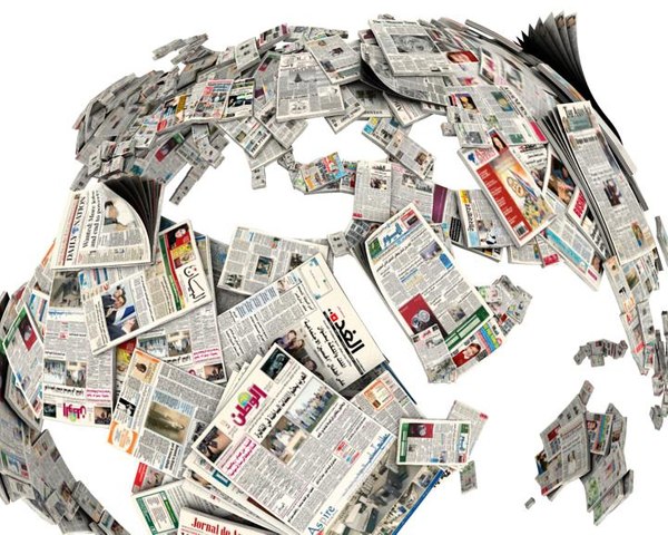 newspaper globe 3d model
