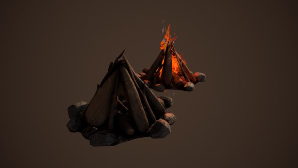 Free 3D campfire camp - TurboSquid 1683828