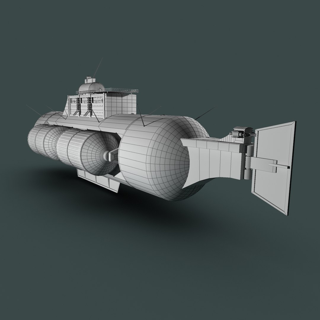 3ds Fantasy Submarine Steampunk